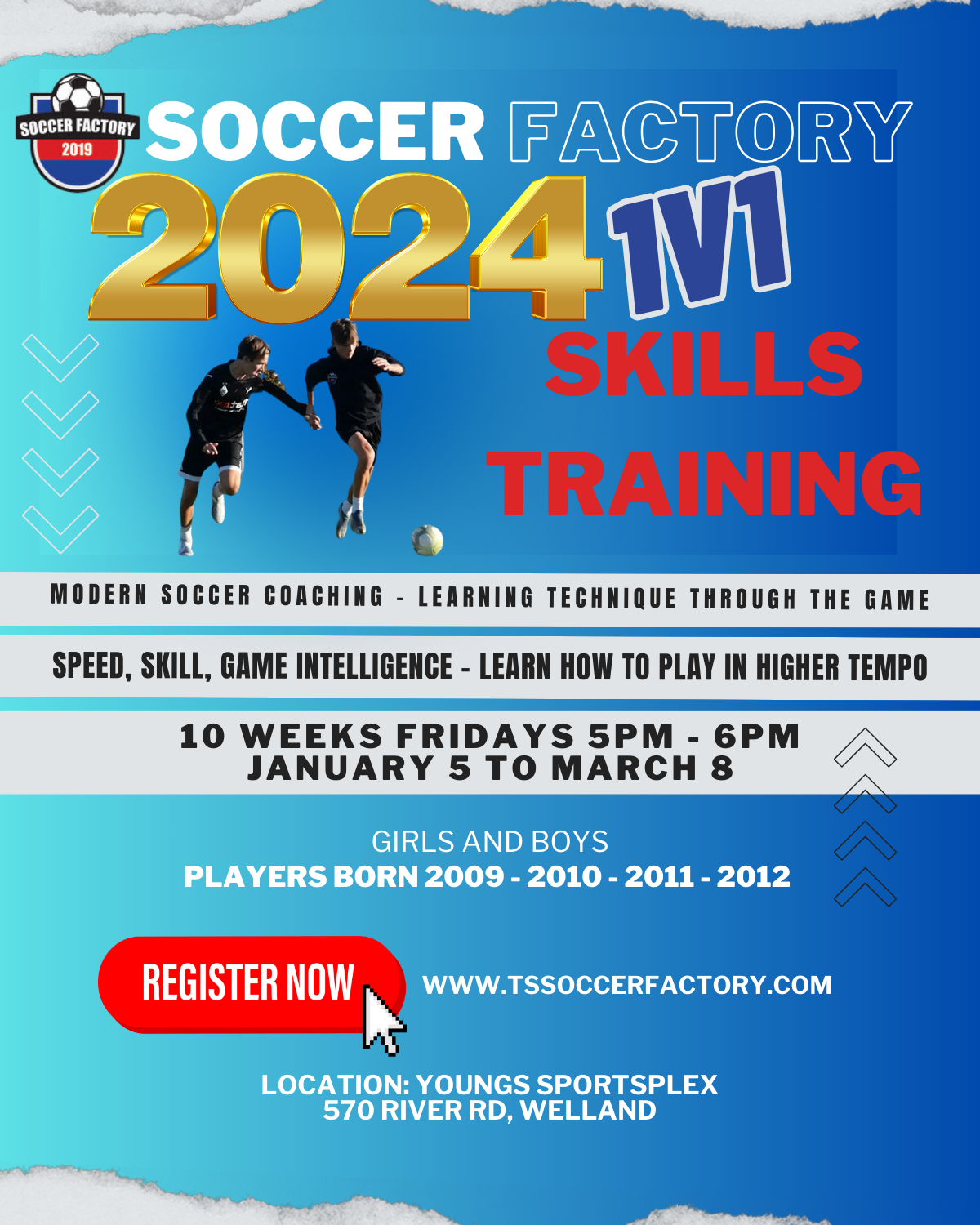 1v1 Skills Training 10 Weeks - TS Soccer Factory